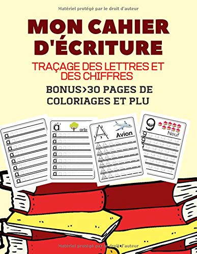 Mon Cahier Decriture Tracage Des Lettres Et Des Chiffres 144 ...