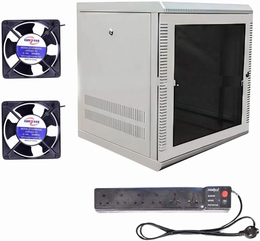 Panther 9U Loaded WiFi CCTV DVR Rack/NVR/Server/Network Rack with 3 ...