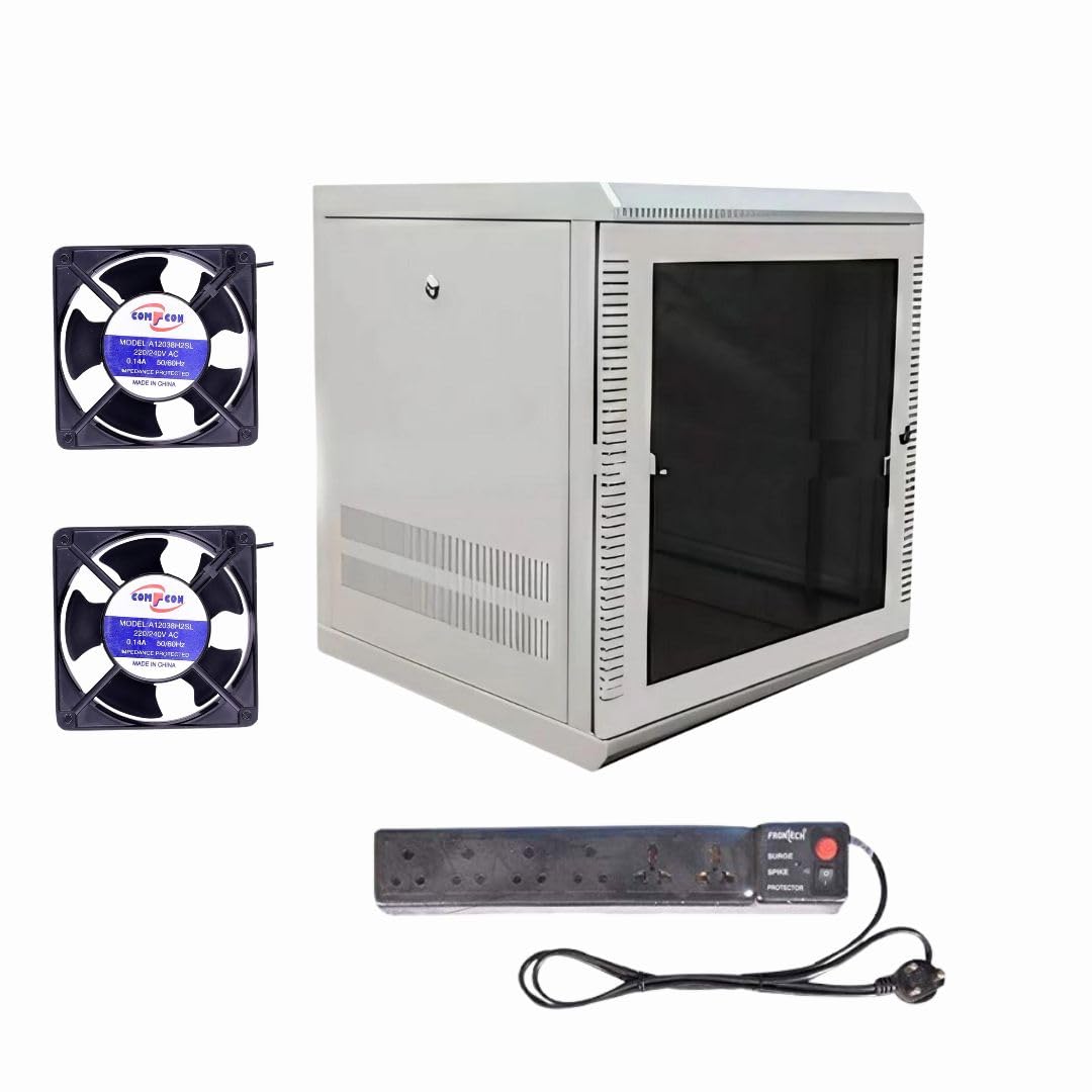 Panther 9U Loaded WiFi CCTV DVR Rack/NVR/Server/Network Rack with 3 ...