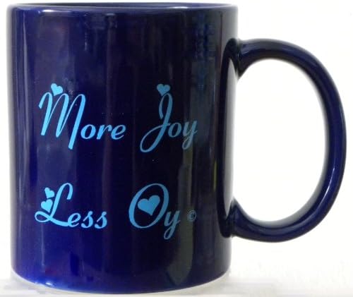 Amazon.com | More Joy Less Oy Coffee Mug: Jewish Mug: Coffee Cups & Mugs