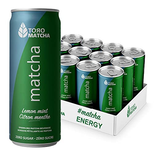 Toro Matcha Citron Menthe, zéro sucre, boisson énergisante matcha, 355 ...