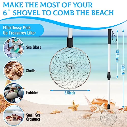 Snapklik.com : Roshtia 2 Pack Beach Scoop Shovel And Sifter Tool Sand ...
