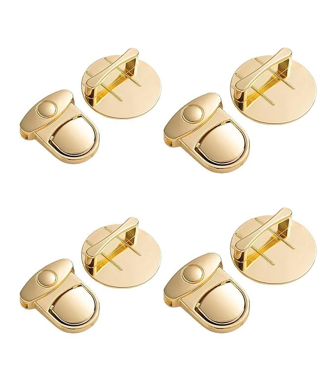Mahadevv Enterprisess 30mm Golden Purse Bag Push Lock Button Tuck Lock ...