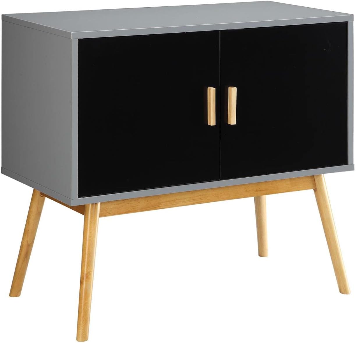 Amazon.com: Convenience Concepts Oslo Storage Console, Gray / Black ...