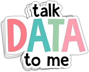 Amazon.com: MAIANEY (3 Pcs) Talk Data To Me Sticker Funny Data Science ...