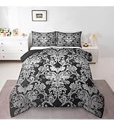 Amazon.com: Erosebridal Adults Black Damask Bedding Set Antique ...