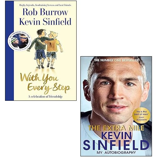 Rob Burrow & Kevin Sinfield 2 Books Collection Set (With You Every Step ...