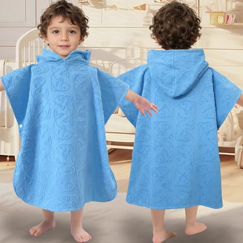 Amazon.com: Toddler Bath Towels with Hood, Oversized (2-4Years,22"X22 ...