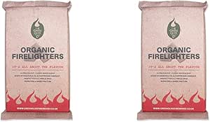 The Green Olive Firewood FEFCB200 Organic Eco Firelighters 32 Piece Box ...