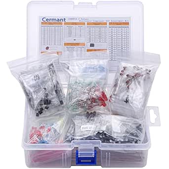 Cermant 1500PCS Electronic Component Assortment Kit，3mm，5mm LED Diodes ...