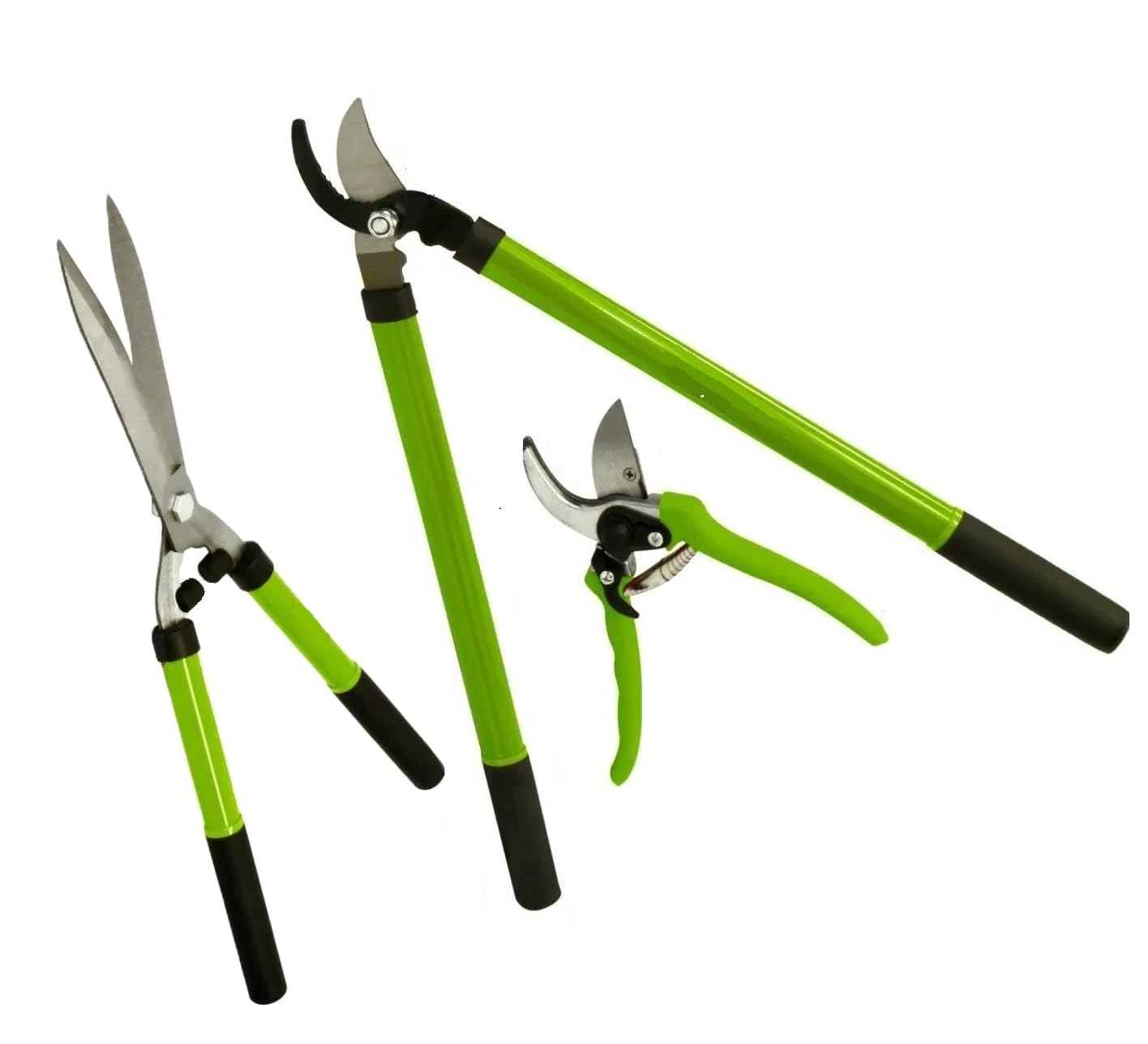 3pc Shear Set Tree Loppers Heavy Duty Professional Hedge Clippers Sharp ...