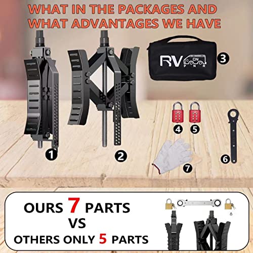 Snapklik.com : RVPNR217B RV Wheel Chock Stabilizer,Camper X Chocks ...
