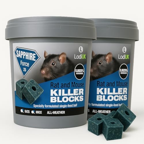 Pest Expert Advanced Rat & Mouse Poisoning Bait Blocks (1.2kg ...