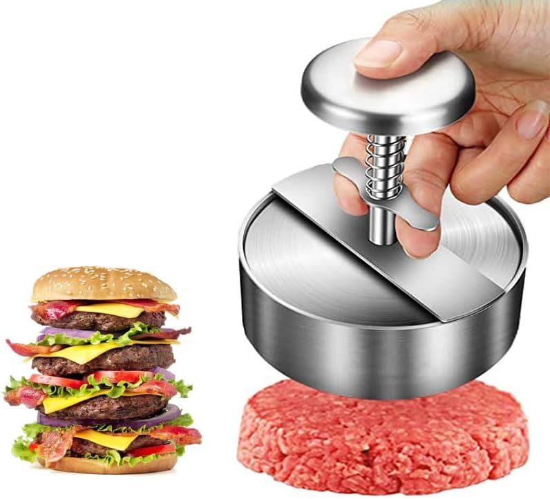 Amazon.com: BRAVADIN Silicone Non-Stick Hamburger Press Patty Maker 1/3 ...