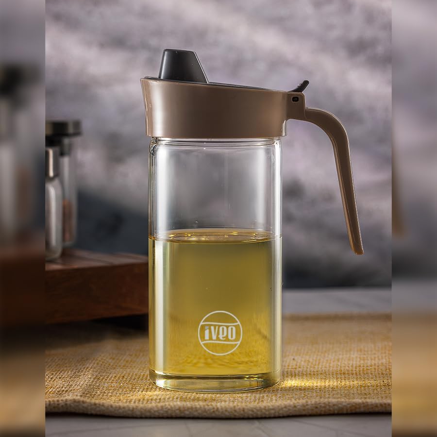 Iveo Borosilicate Glass Oil and Vinegar Bottle, Storex | Glass ...