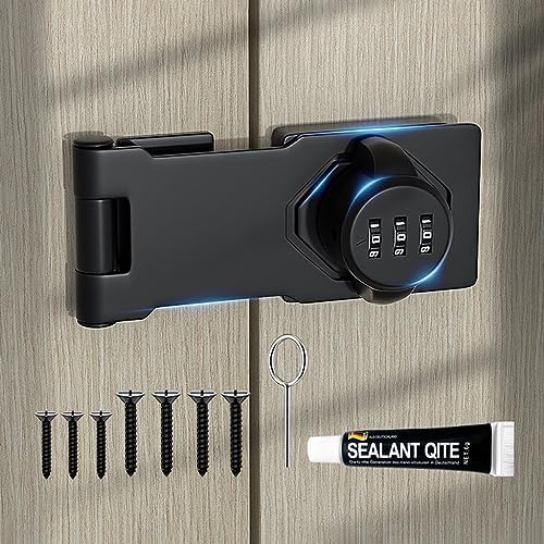 HASTHIP® Household Cabinet Password Hasp Locks,Cabinet Door Combination ...