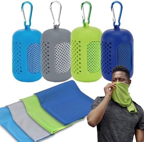 Amazon.com: [4 Pack] Cooling Towel (40”x 12”) Sweat Towel, Cool Rags ...