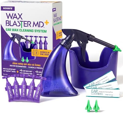 Amazon.com: eosera Wax Blaster MD+ Ear Wax Cleaning System – Includes 5 ...