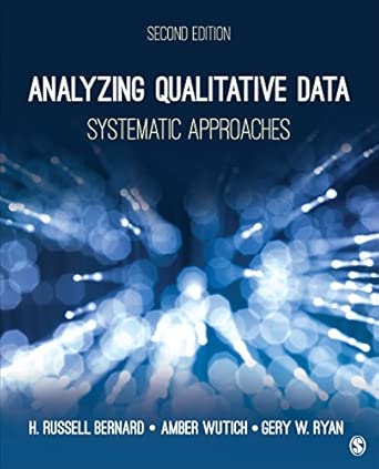 Analyzing Qualitative Data: Systematic Approaches : Bernard, H. Russell ...