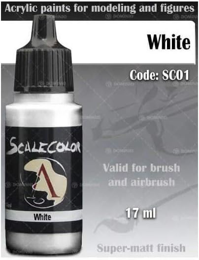 Amazon.com: Scalecolor SC-01 Acrylic White 17ml : Arts, Crafts & Sewing