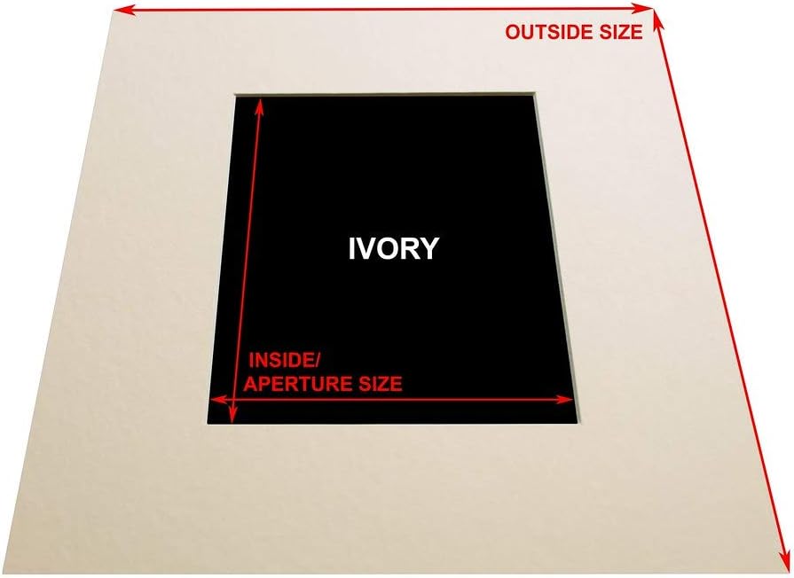 MAX Size - 70x50cm - Pack of 1 - Photo/Picture MOUNTS - Custom Cut to ...