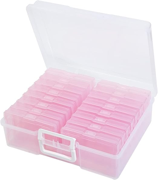 Amazon.com: Naivees 4" x 6" Photo Storage Case with Handle, 16 Inner ...