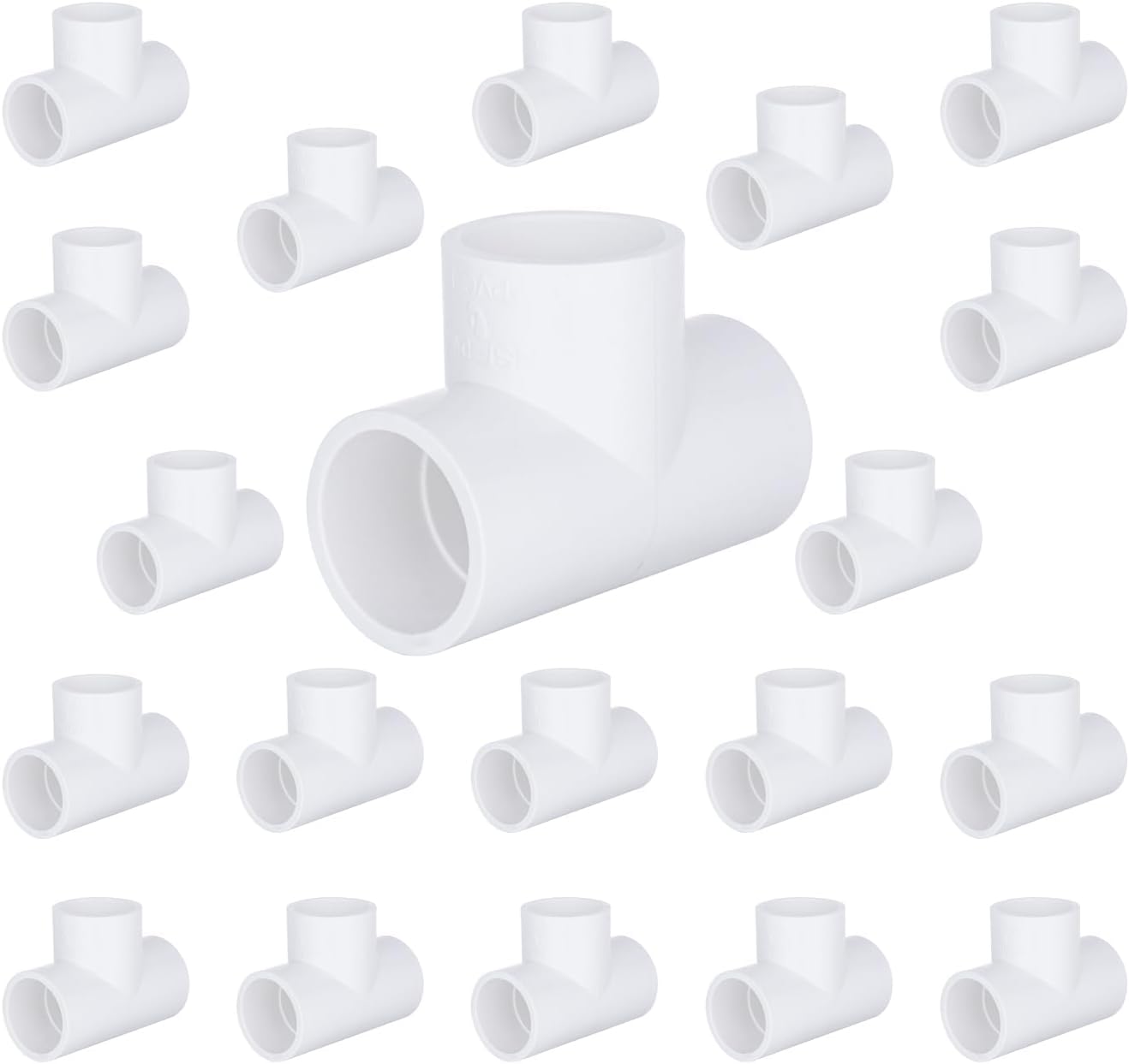 Amazon.com: Lesso America 402 Series PVC Pipe Fitting - Tee - Schedule ...