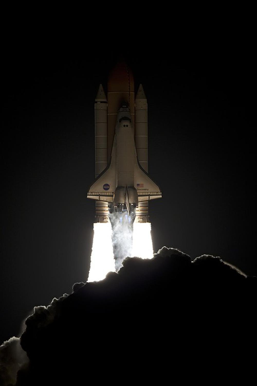 Space Shuttle Lift Off At Night