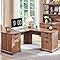 Amazon.com: RedLemon 60" Farmhouse L Shaped Executive Desk with Drawers ...