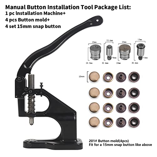 Snapklik.com : WUTA Manual Button Installation Tool Mute Stamping, 15mm ...