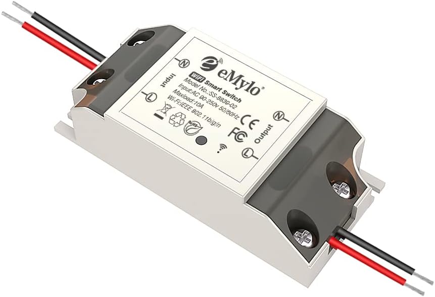 Smart WiFi Switch Relay, eMylo Wireless Remote Control WiFi Light ...