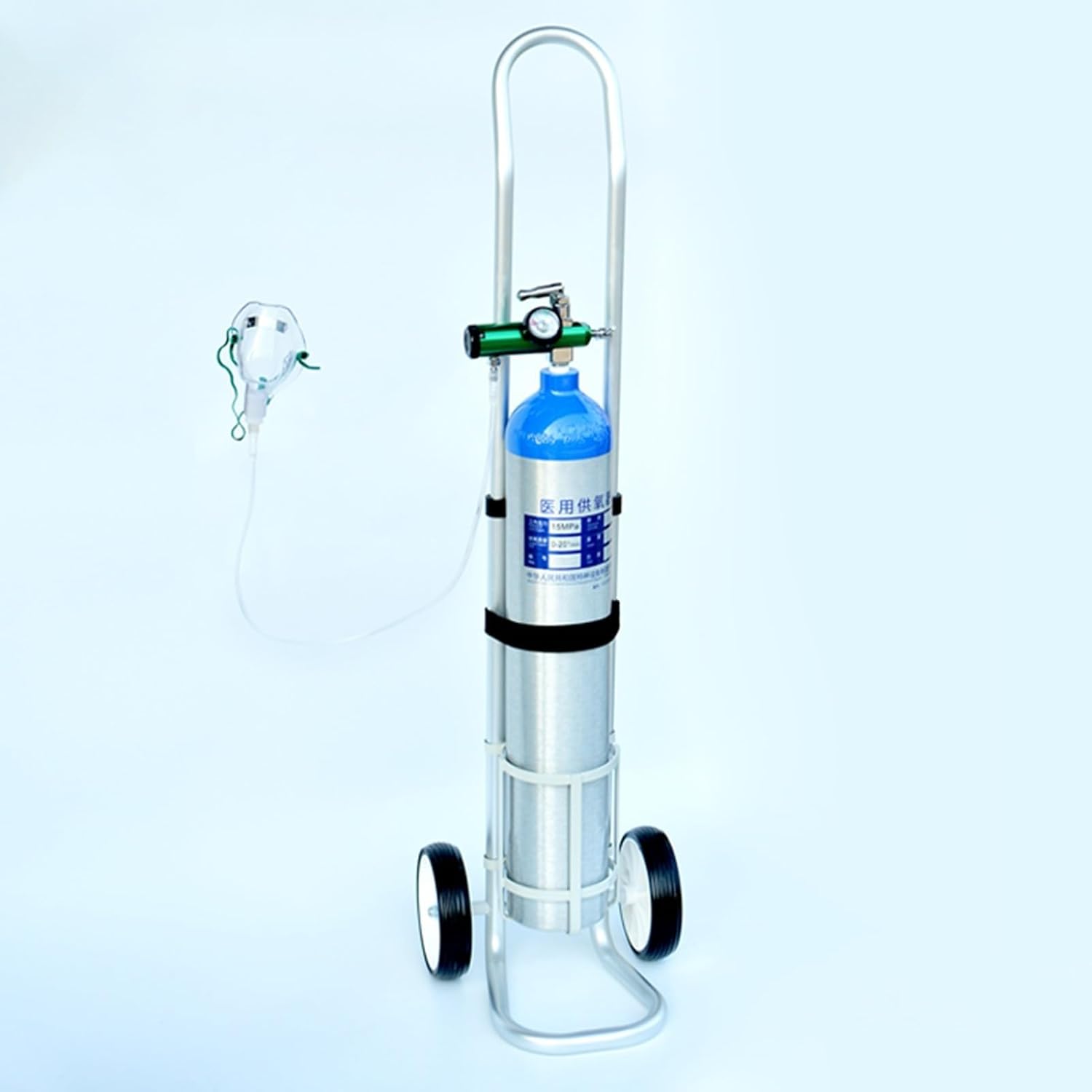 Amazon.com: Single Cylinder Oxygen Cart, Portable Aluminum Alloy Rack ...