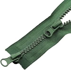 Amazon.com: 2PCS #5 28 Inch Two Way Separating Zippers(Open-end Zipper) for Sewing Coats Jacket ...