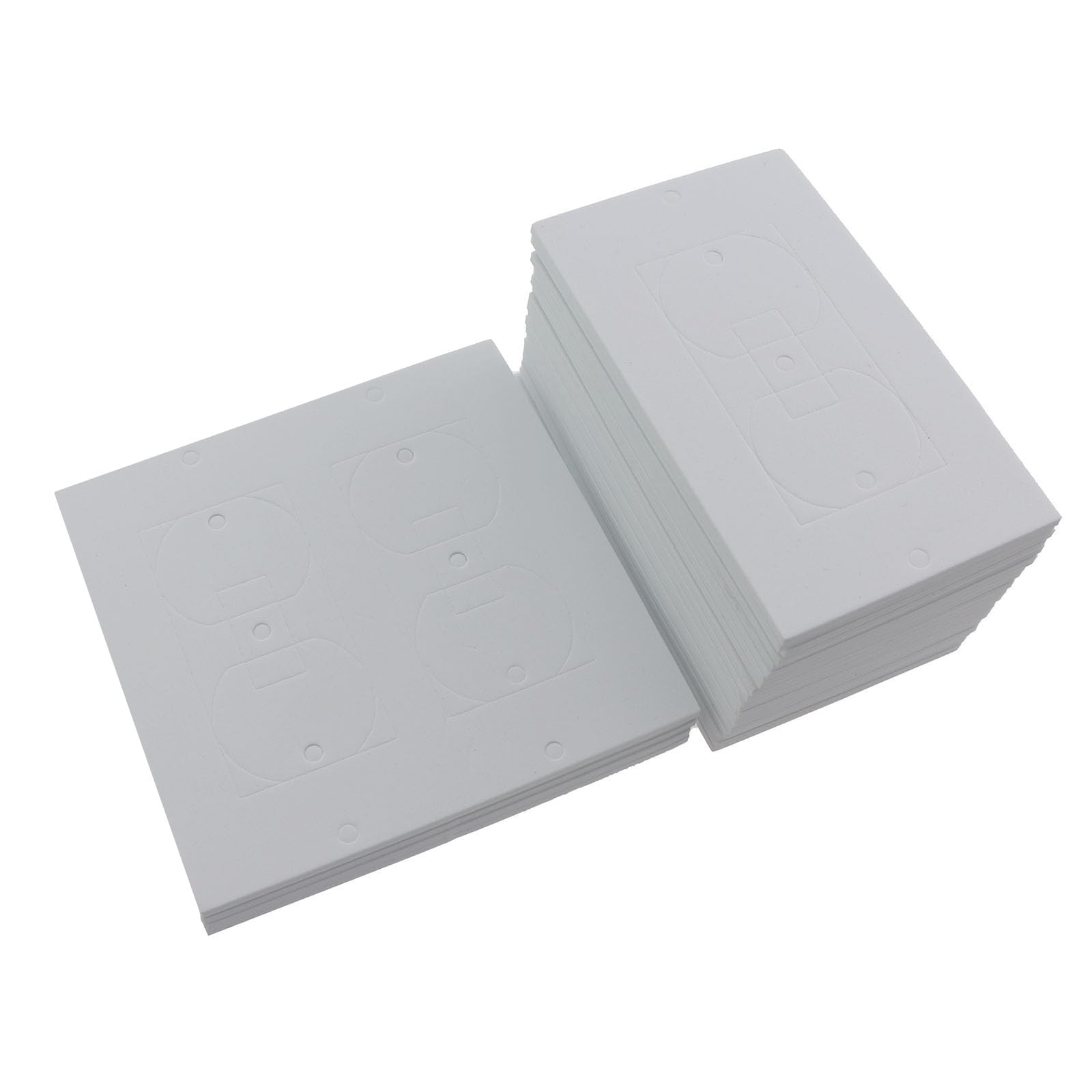 Guifeng 25PCS White Switch Socket Insulating Foam Gasket Rectangular ...