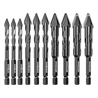 10 Pcs High Strength Eccentric Twist Drill Bit, 6/8/10/12mm High ...