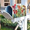Amazon.com: Texupday Abstract Colorful Floral Mailbox Cover with ...