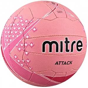 Mitre Attack Training Netball - Light Pink/Pink/White, Size 4 : Amazon ...