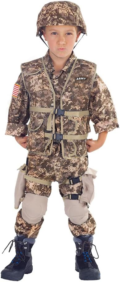 Amazon.com: UNDERWRAPS Children's Army Ranger Costume - Deluxe - Size ...