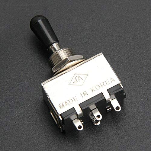 PRAV® 1X(Silver 3 Way Pickup Selector Toggle Switch with Black Tip H3V4 ...