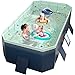 Amazon.com: YUEWO Foldable PVC Swimming Pool Hard Plastic Shell ...