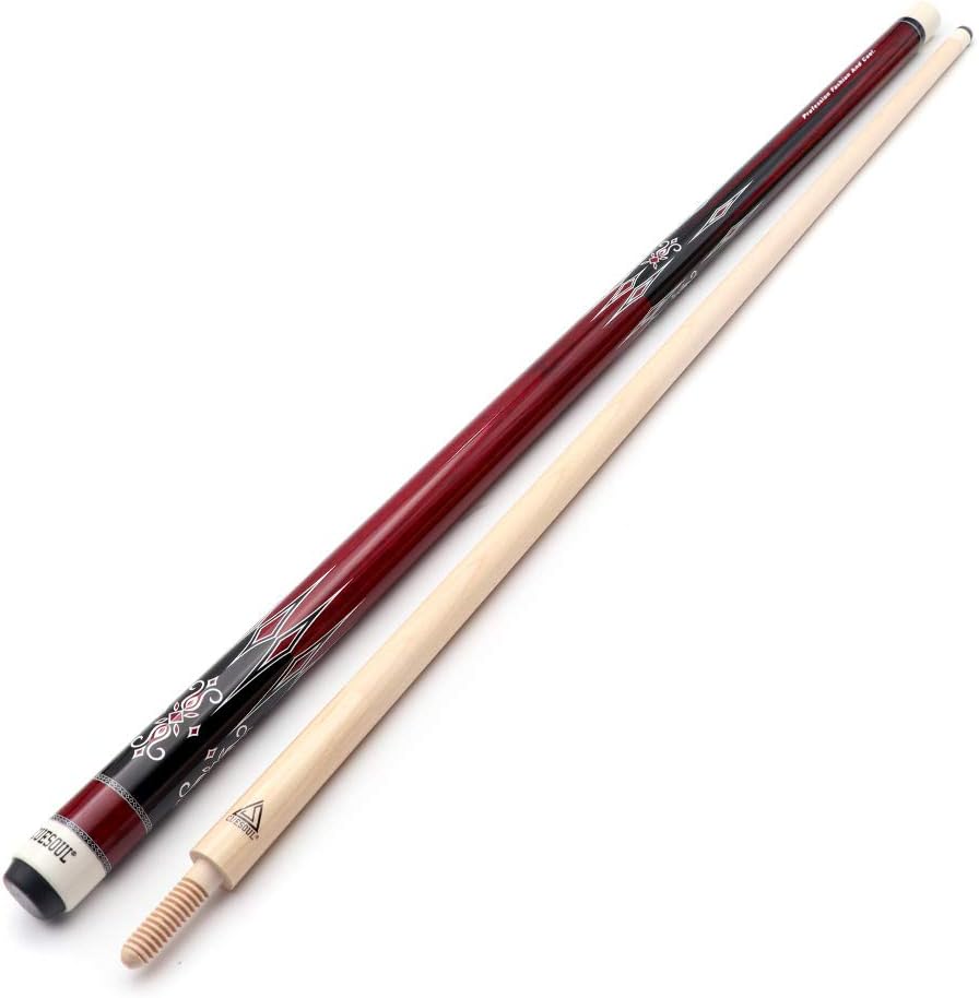 CUESOUL 3 Cushion Carom Billiard Cue 56 inch Weight 18oz,Wooden Joint ...