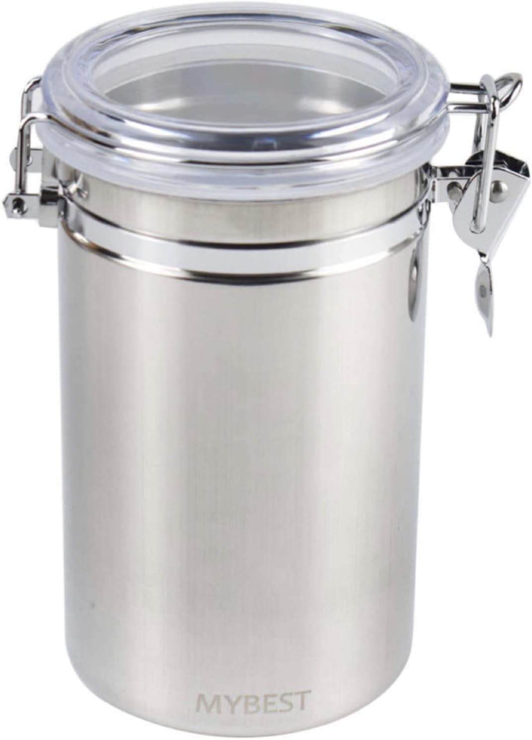 Amazon.com: MyBest Stainless Steel Airtight Canister with Clear Arylic ...