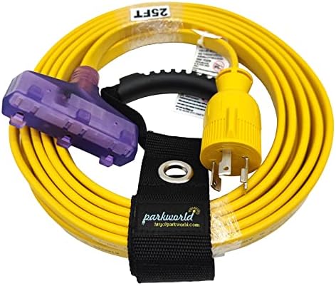Amazon.com: Parkworld Generator 3-Prong Flat Extension Cord Adapter ...