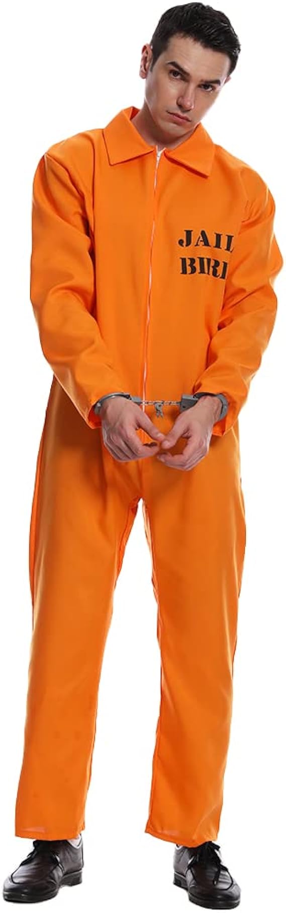 Amazon.com: PGOND Men Inmate Costume Adult Orange Jumpsuit : Clothing ...