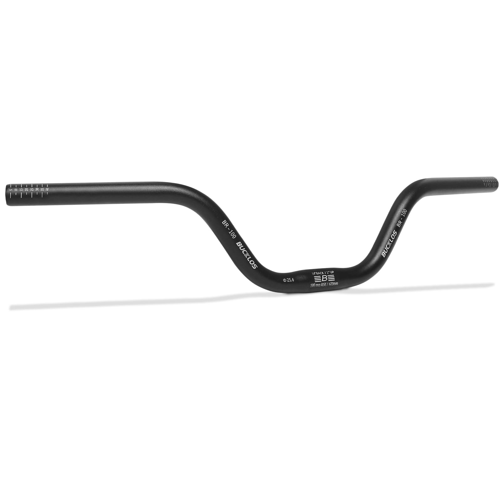 Amazon.com : BUCKLOS Mountain Bike Handlebars 25.4mm - 20/100mm Rise ...