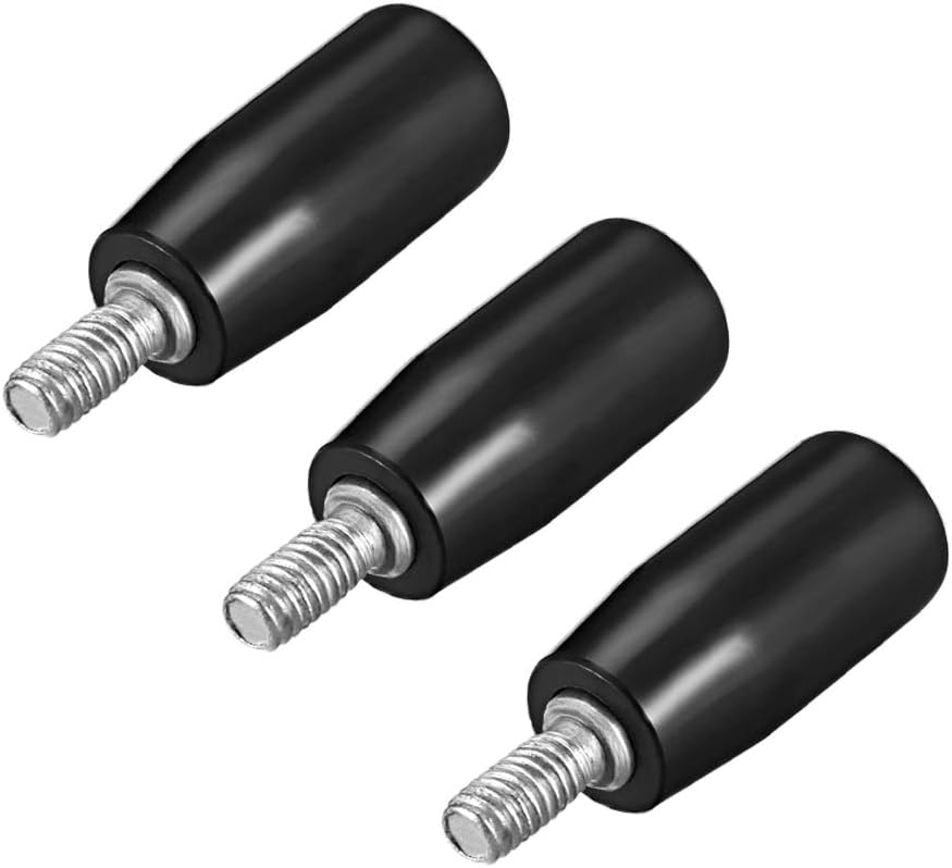 uxcell 3 Pcs Revolving Handwheel Machine Handle M6 Male Threaded Stem ...