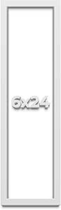 Amazon.com - 6x24 Shadow Box Frame White | 1 Inches Deep Real Wood ...