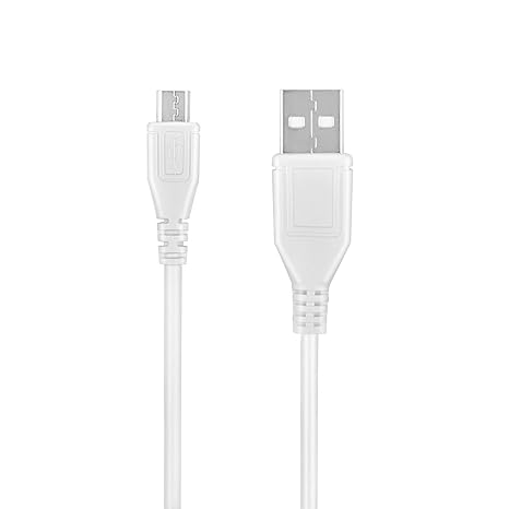 HISPD 5ft White Micro USB Data/Charging Cable Cord Lead for Kobo ...