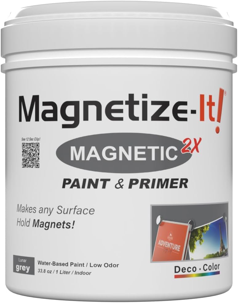 Amazon.com: Magnetize-It! Magnetic Paint & Primer (Water Based) – Lunar ...