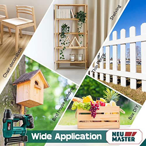 Cordless Nail Gun Battery Powered, NEU MASTER Battery Brad Nailer ...